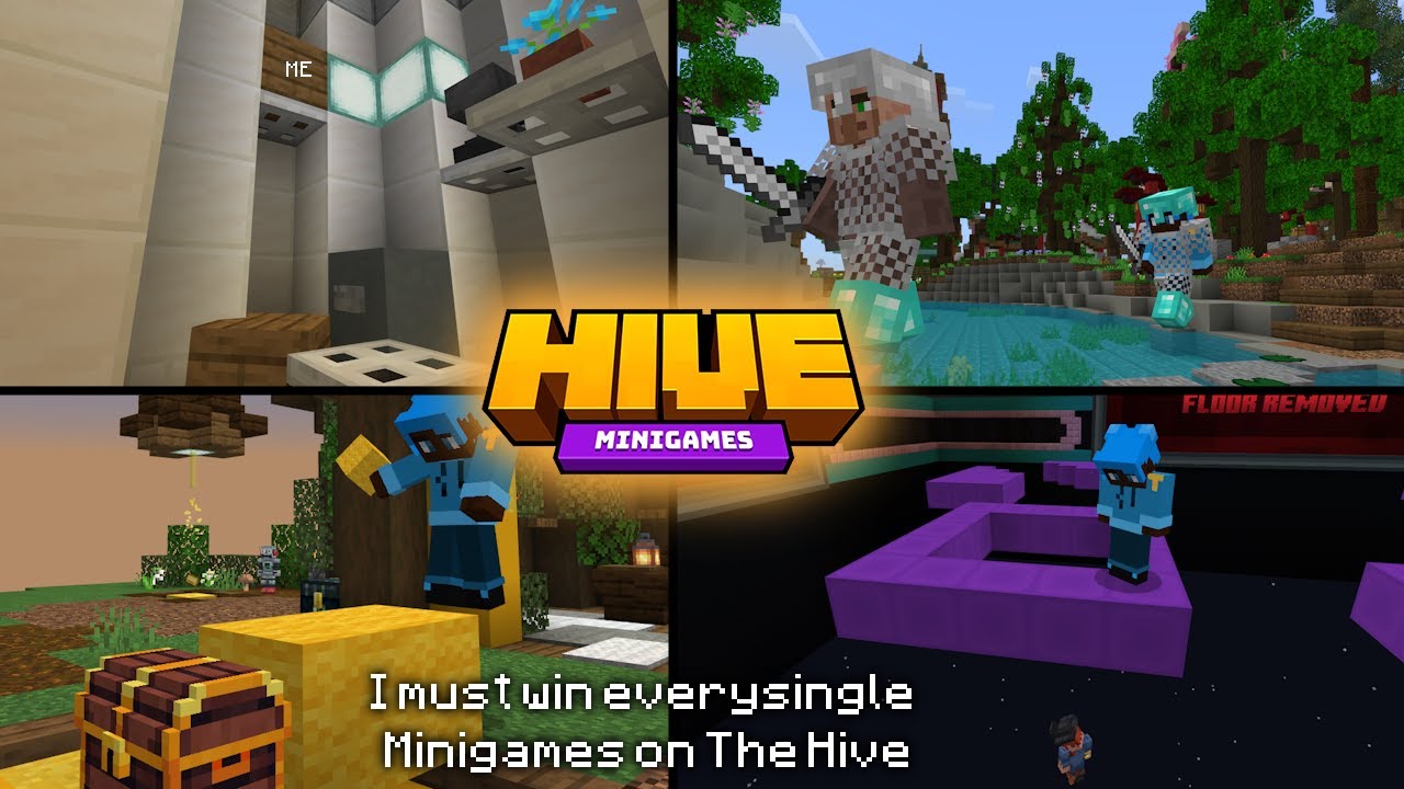 I must win every minigames on the hive (Minecraft) - YouTube