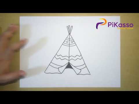 Teepee Easy Drawing Tutorial - YouTube