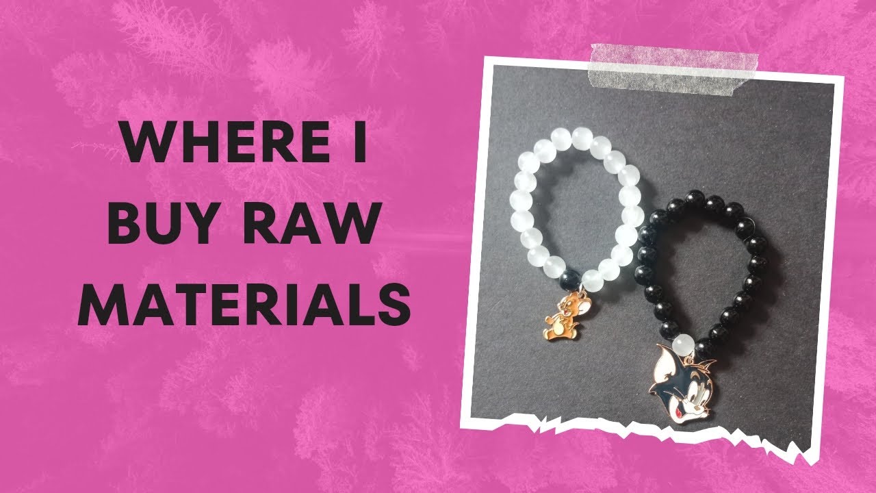 where I buy raw materials for beaded jewelry #beadedbracelet # ...