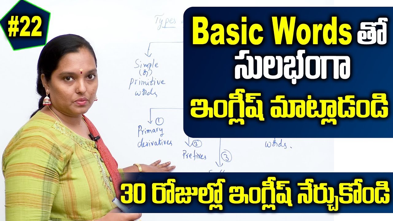 LEARN ENGLISH IN 30 DAYS DAY 22 Learning English In Telugu 30 learn-english-in-30-days-day-22-learning-english-in-telugu-30