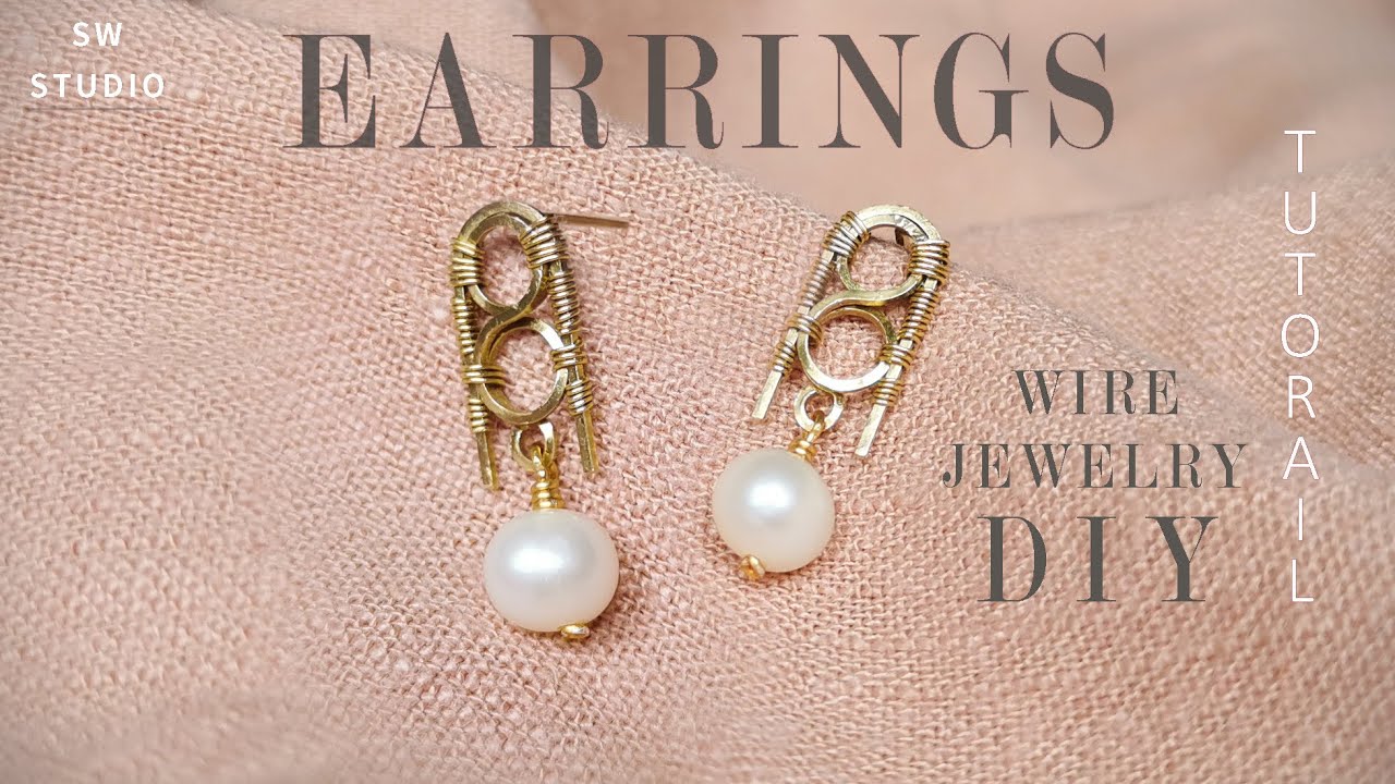 Easy Earrings/DIY Earrings/Fashion Jewelry/Wire Wrap Earrings Tutorial ...