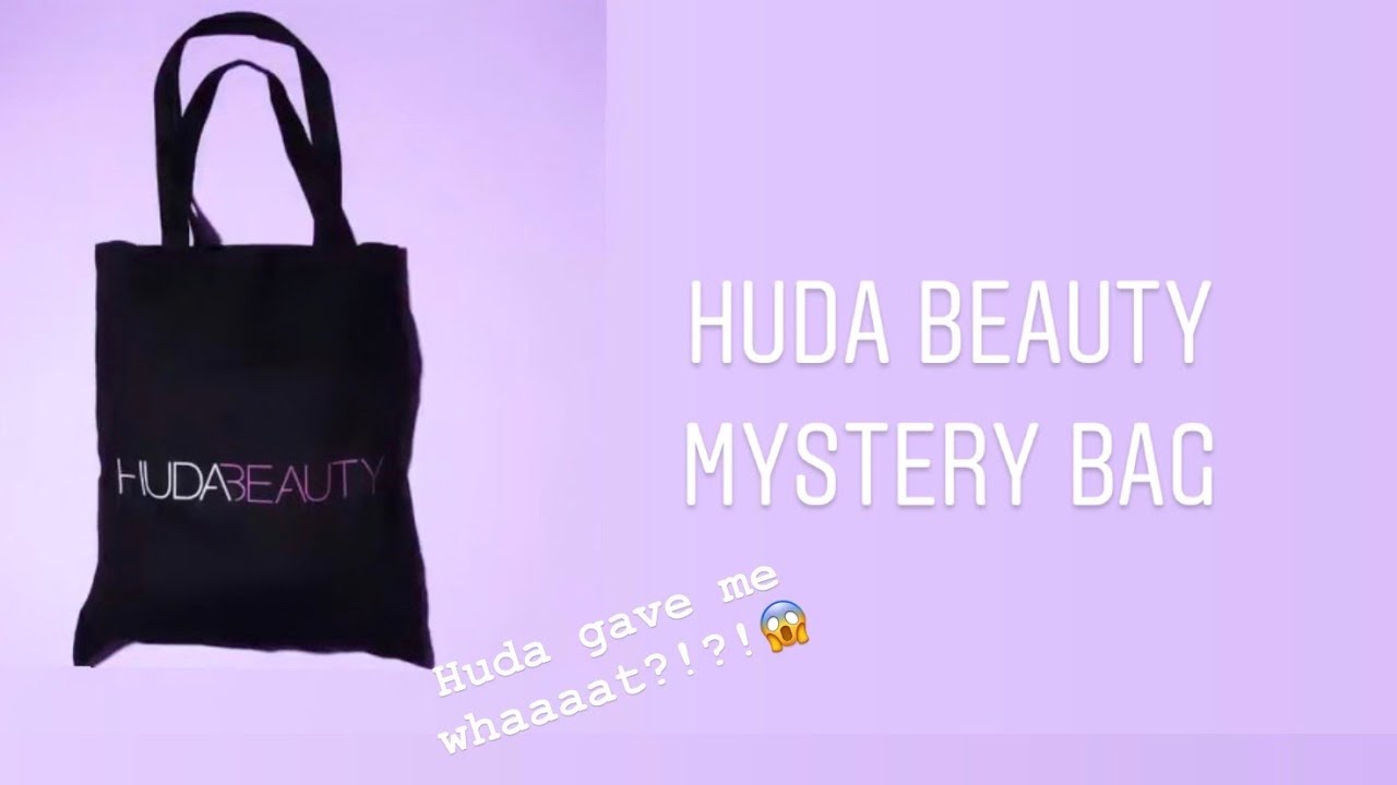 HUDA GAVE ME WHAAAAT?!?! || HUDA BEAUTY MYSTERY BAG 2020 - YouTube