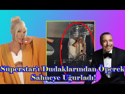 Cenk Eren… SÜPERSTAR’I DUDAKLARINDAN ÖPEREK SAHNEYE UĞURLADI!... #cenkeren #ajdapekkan #öpüşme