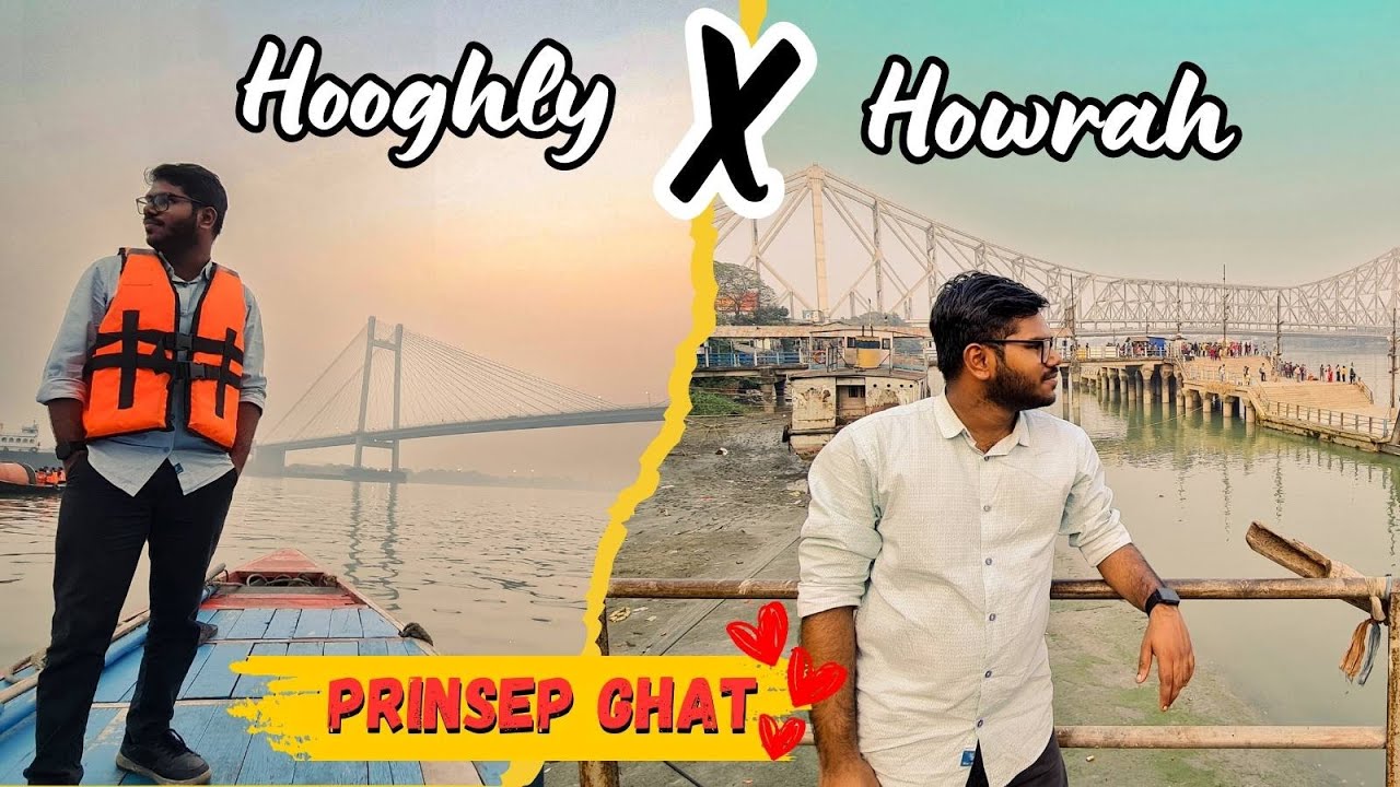 Explore Howrah Bridge and Hooghly Bridge ll Enjoying Boat ride in ...