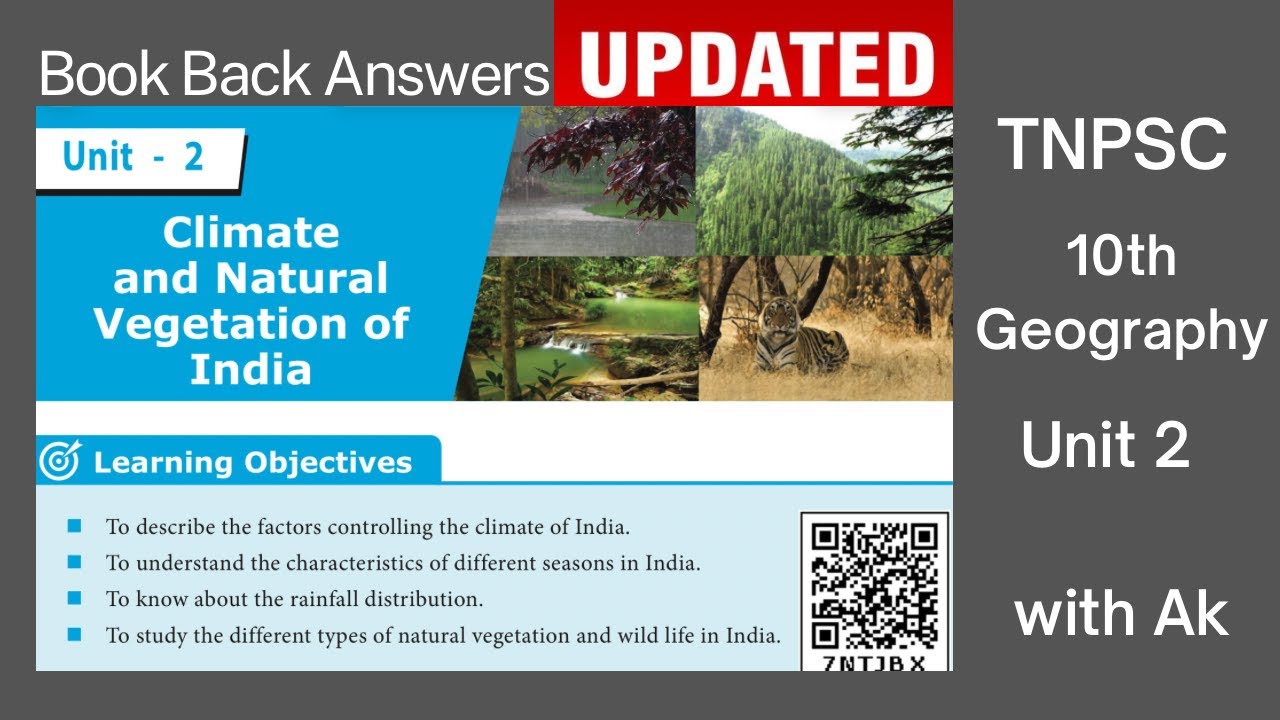 10th Geography Lesson 2 Book Back Answers | Climate and Natural ...