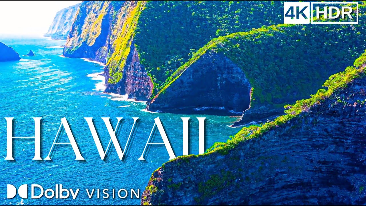 HAWAII 4k - Flying Over Hawaii (4K UHD) | Relaxing Music - YouTube