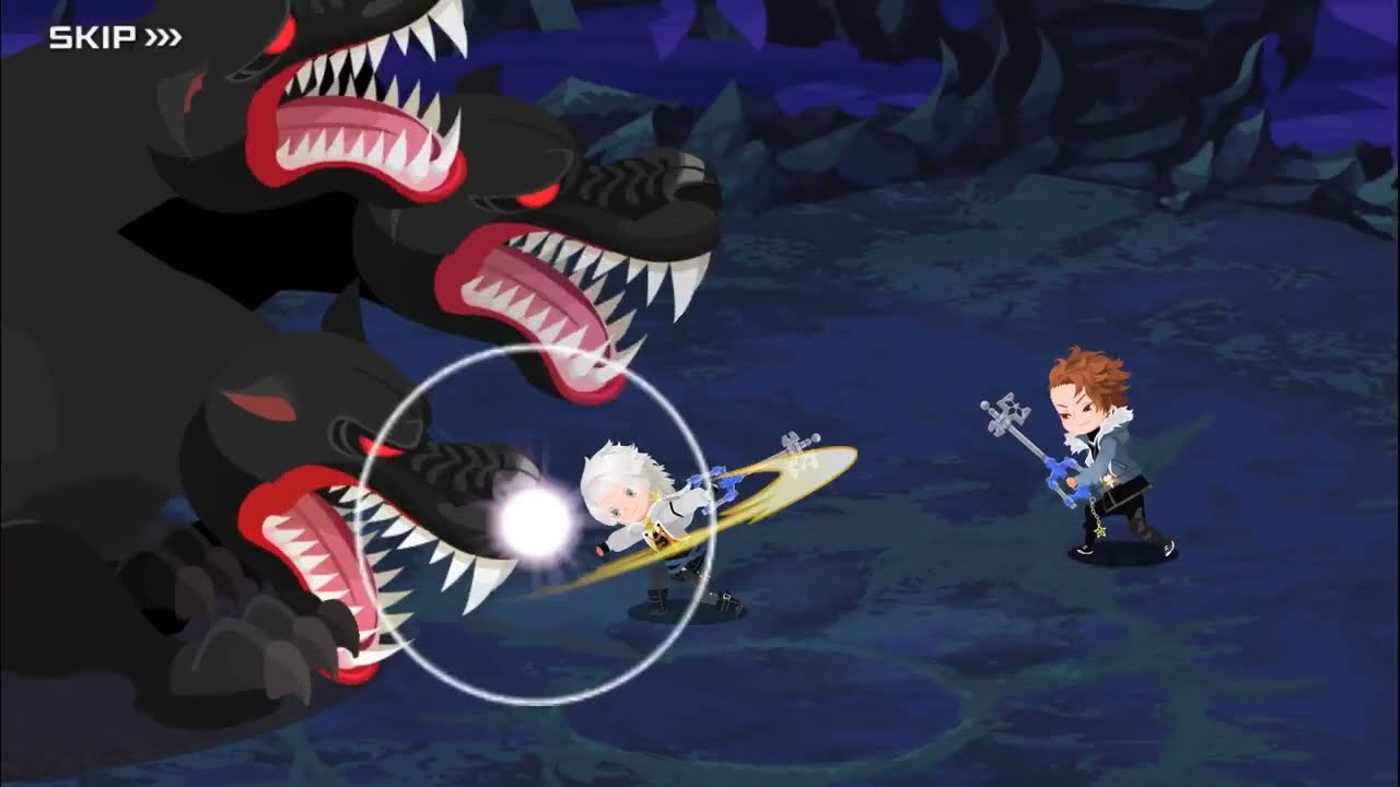 KINGDOM HEARTS Dark Road: Cerberus Defeated - YouTube