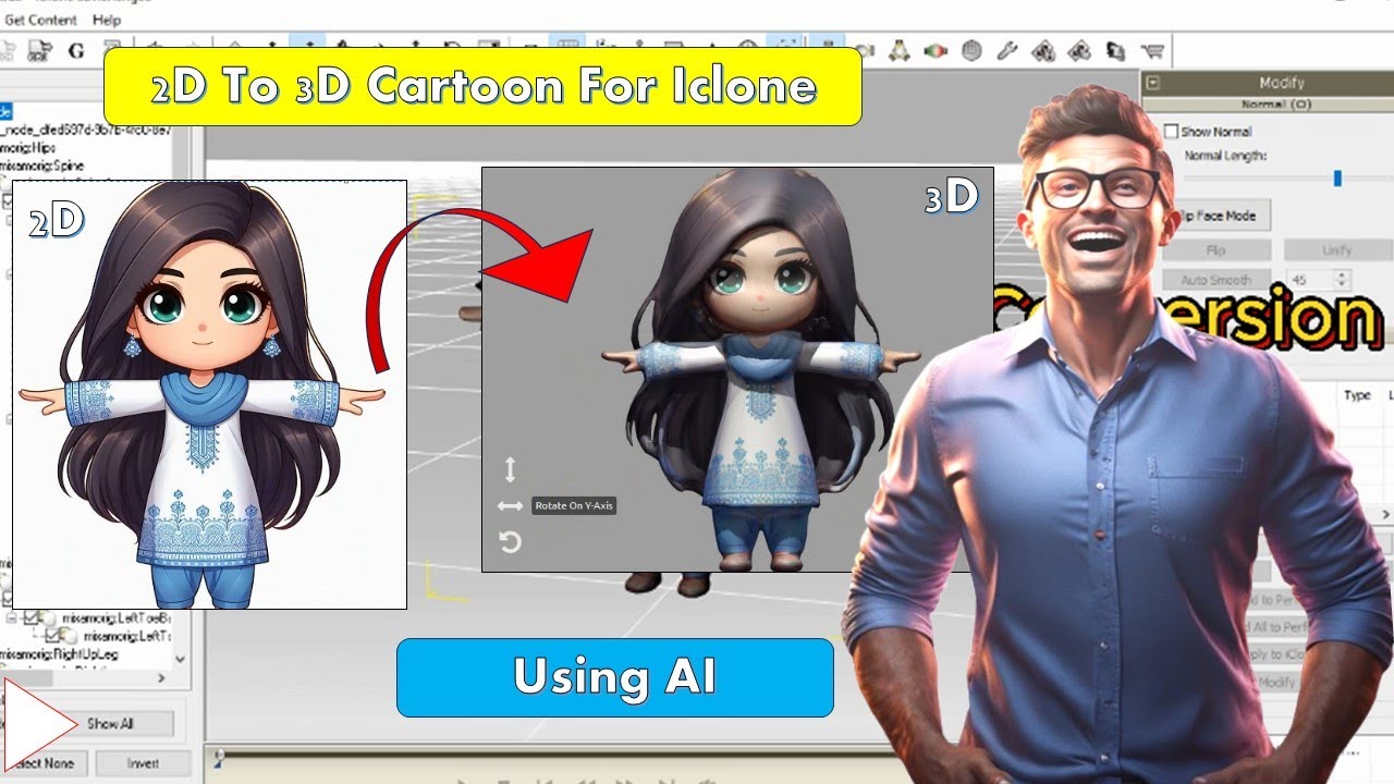 Iclone Cartoon Characters Creation And Animation Using AI - YouTube