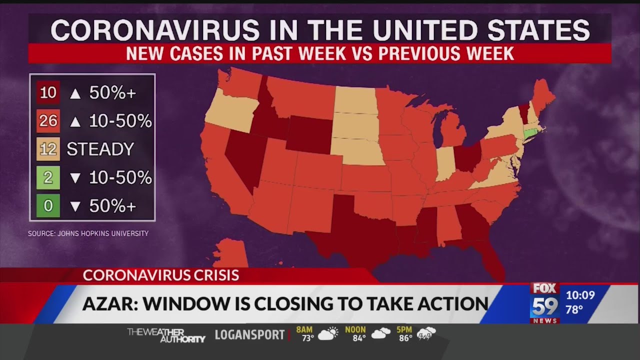 Some states backing off reopening as cases surge - YouTube