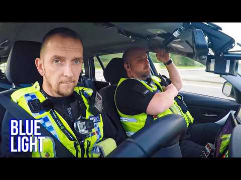 Frightening Moment Stolen Car Drives Head-On Towards Police  | All New Traffic Cops FULL EPISODE
