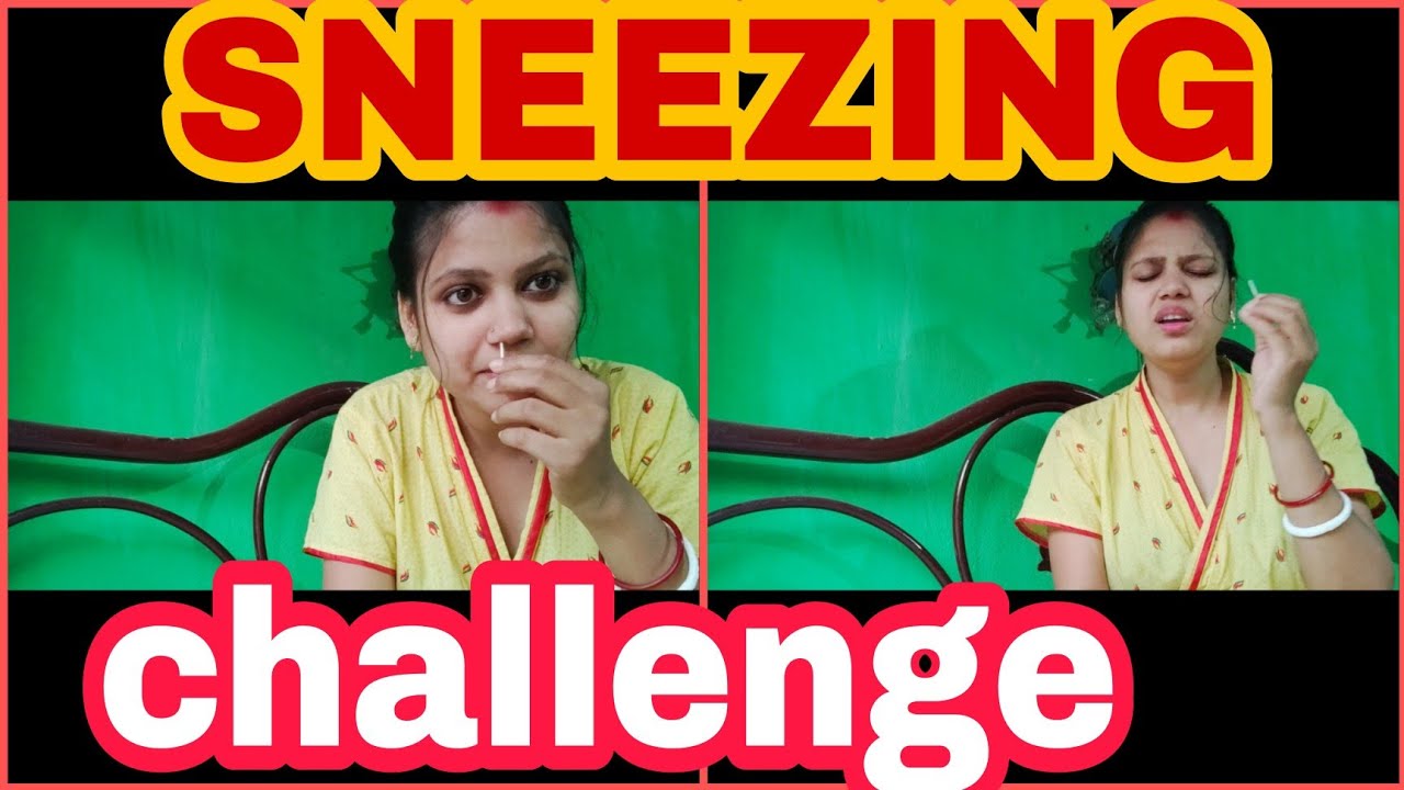 challenge video||SNEEZING CHALLENGE 🤧🤧🤣🤣@QueenTrisha - YouTube