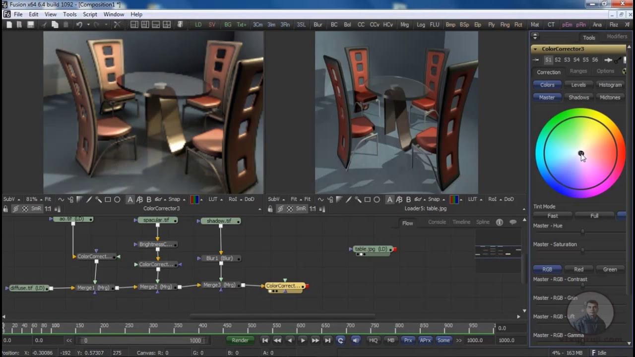 render passes compositing in fusion basic - YouTube