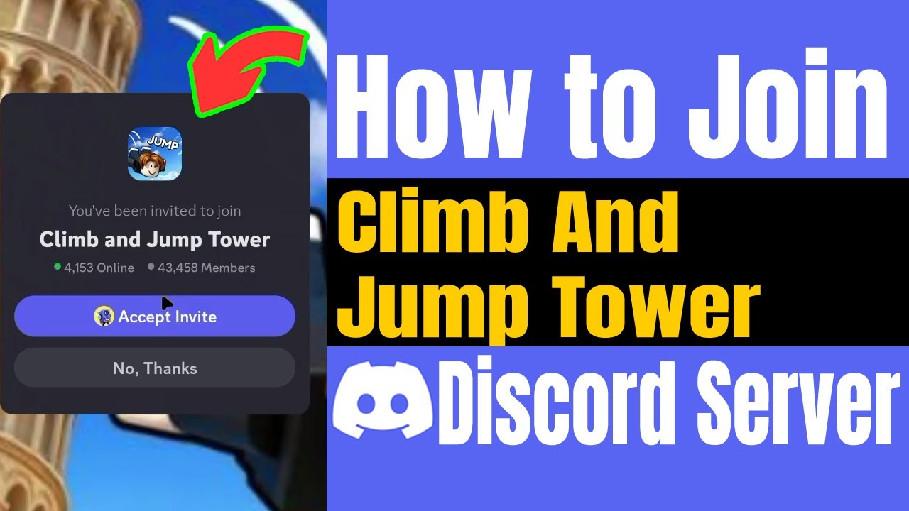 How To Join Discord Climb And Jump Tower Server - YouTube