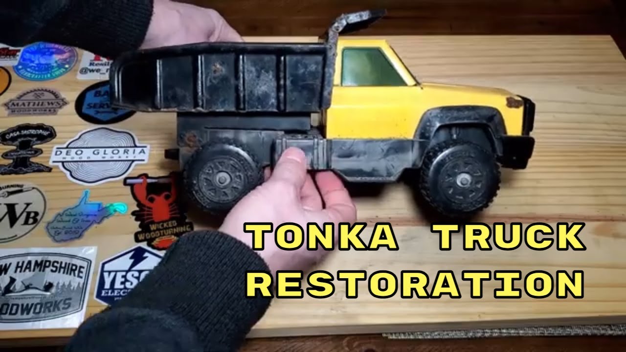 Rusty Tonka Truck Restoration, Quarry Dump Truck, amazing outcome - YouTube