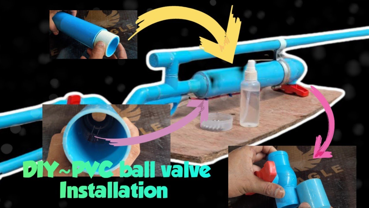 DIY how to install inner air booster pvc ring , ball valve for pushing ...