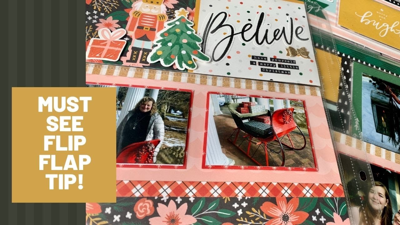 Must See Flip Flap Tip | Adding Multiple Photos to a Scrapbook Layout ...
