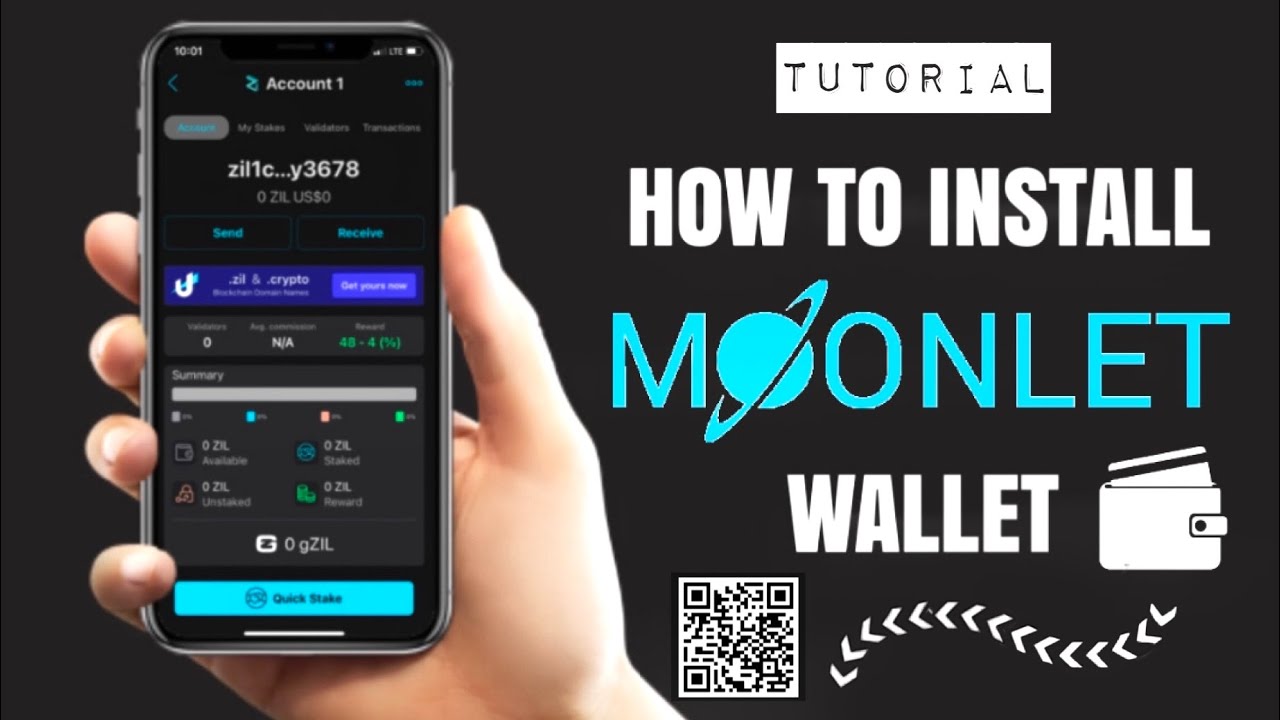 How to INSTALL Moonlet Wallet for Ziliqa Staking | Earn up to 48% APY ...
