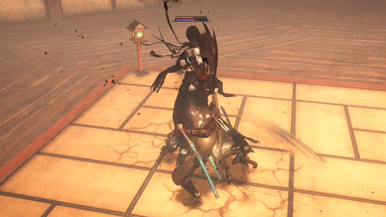 Nioh - Hino-enma Boss Fight "The Silent Crow" (Boss #27) - Solo - YouTube