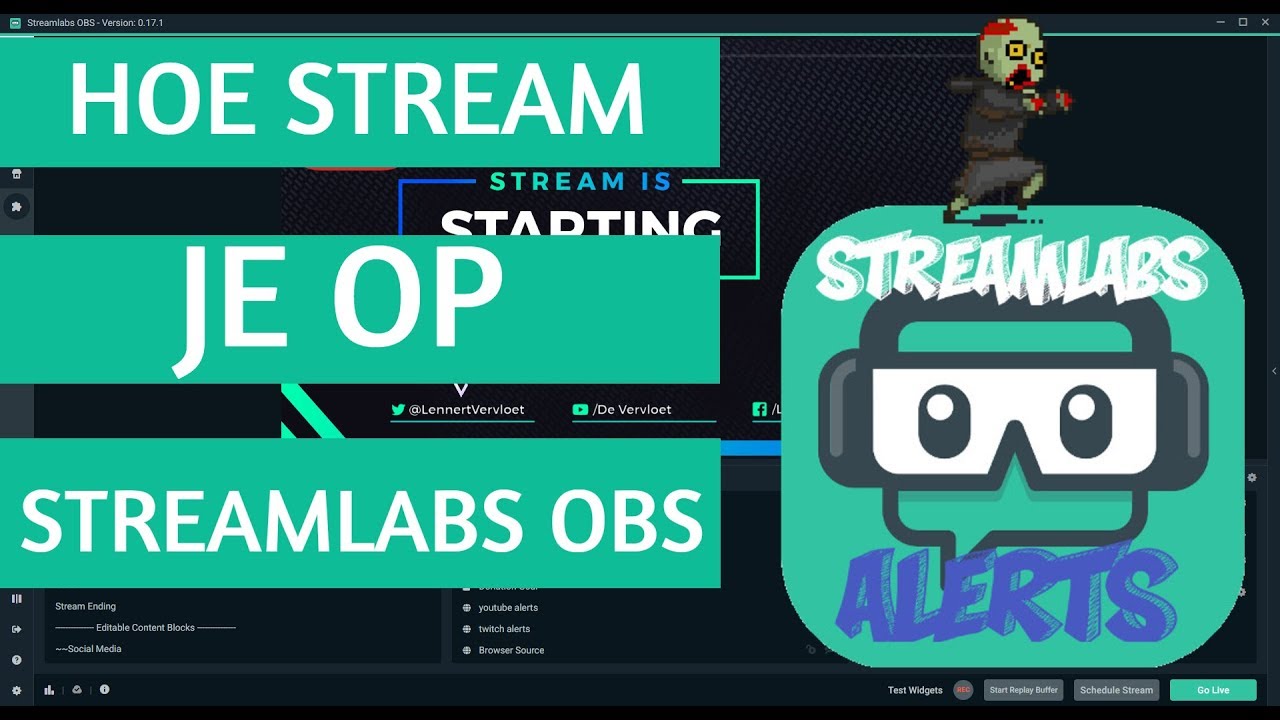 HOE STREAM JE MET STREAMLABS OBS?! NEDERLANDS (alerts, overlays ...