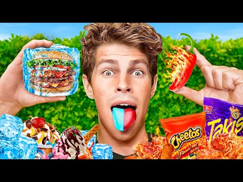 EATING The Worlds Hottest Vs Coldest Foods!