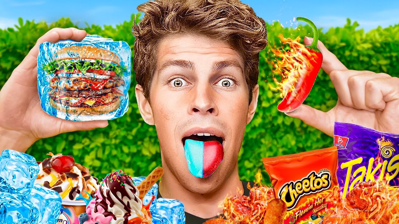 EATING The Worlds Hottest Vs Coldest Foods! - YouTube