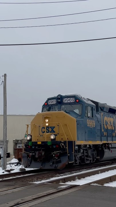 CSX GP40WH-2 9969 pulling The CSX “Geometry Train” #train #railfanusa #csx #csxriversub # ...