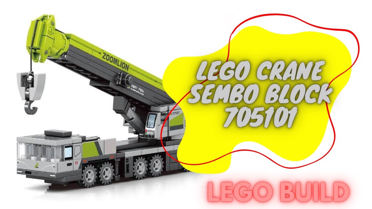 Heavy machinery | Sembo block 705101 zoomlion crane lego | carriage ...