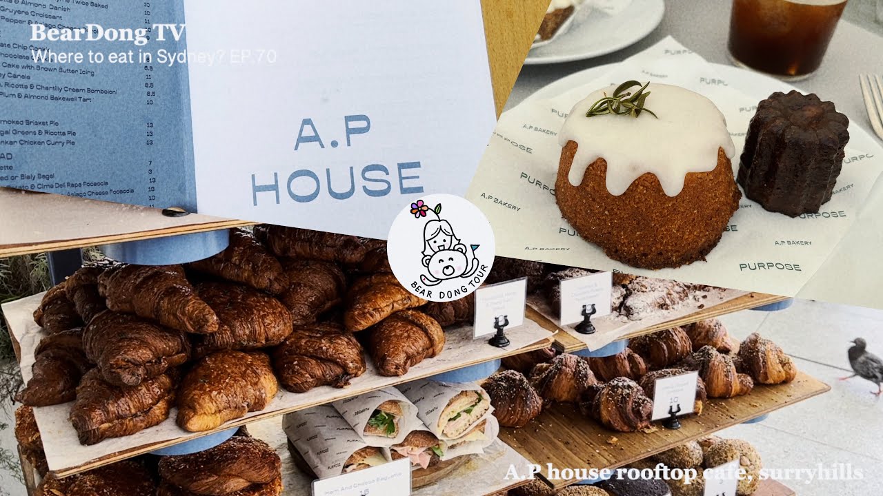 BearDongTV: where to eat in Sydney?EP.70, A.P bakery house rooftop cafe ...