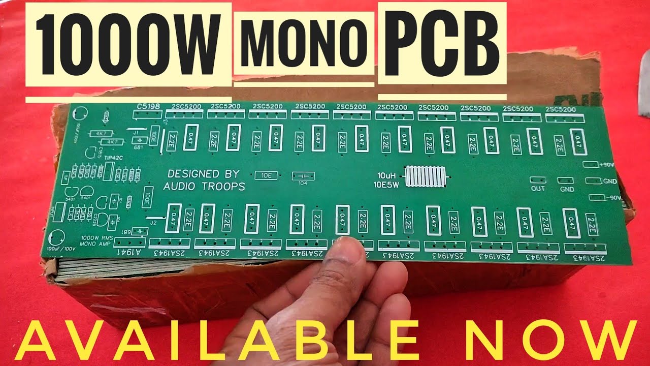 1000w Mono Amplifier Board PCB Now Available | Audio Troops | Amplifier ...