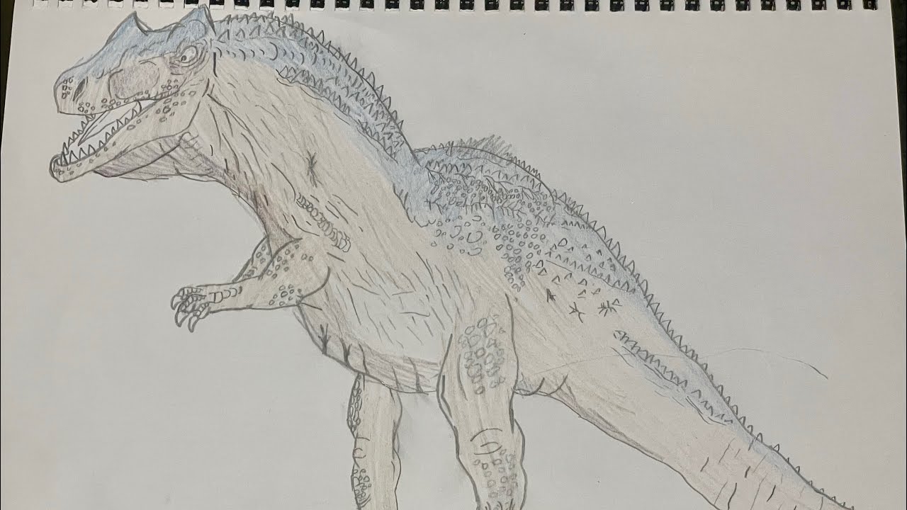 How to draw Allosaurus From Jurassic World - YouTube
