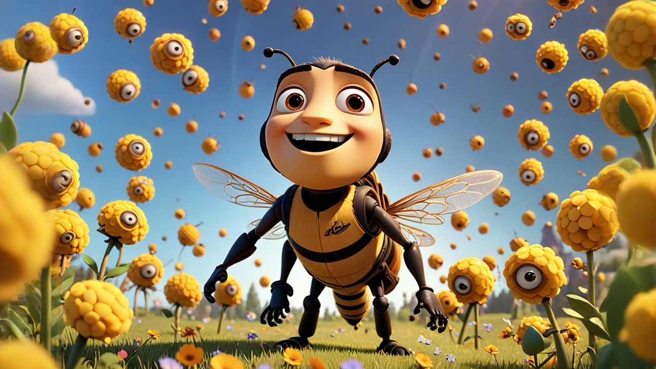 Benny Bee Finds a Flower | Nature Song for Kids | Nursery Rhymes and ...