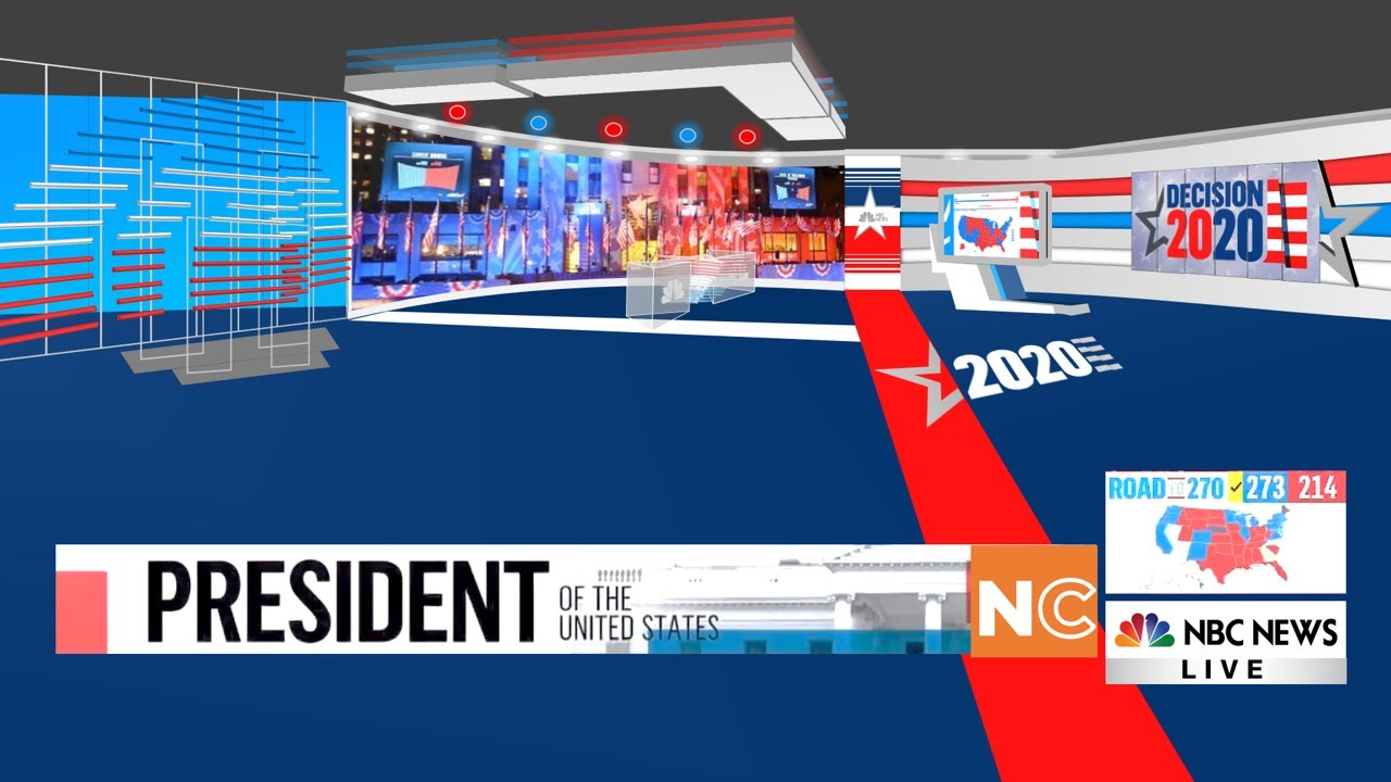 NBC DECISION 2020 ELECTION HEADQUARTERS ON POWERPOINT | CM NO COMMENT ...