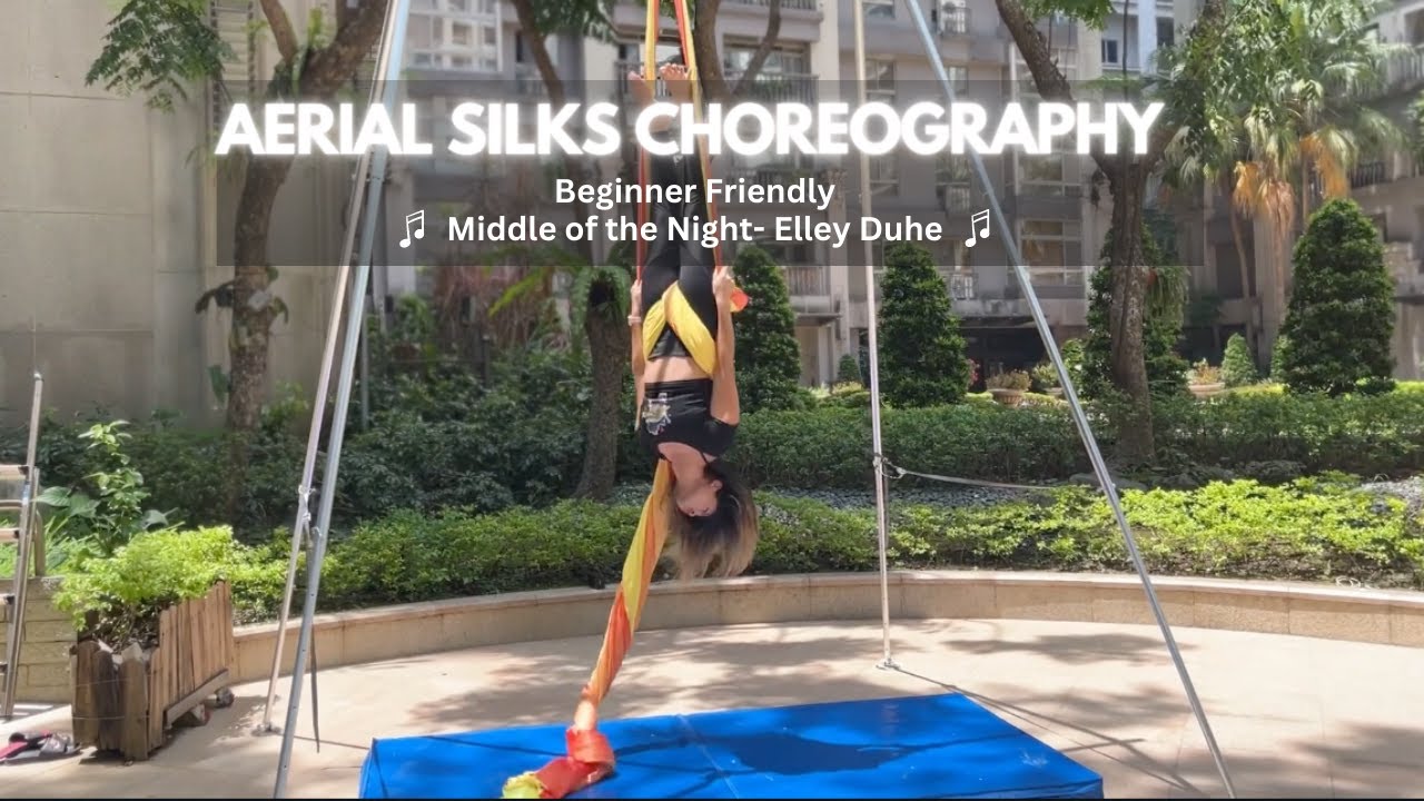 Middle of the Night: Aerial Silks Choreography| Inverted Drop| The ...