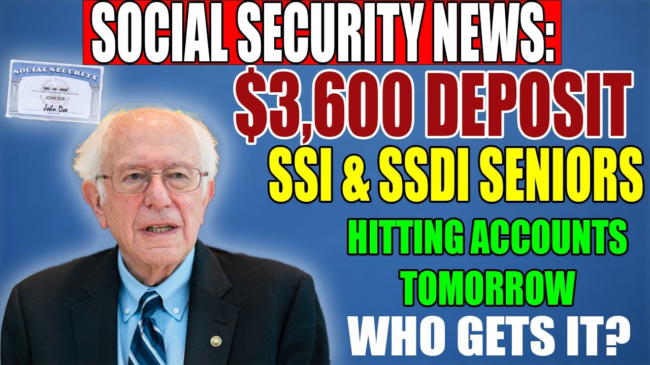 Social Security & SSDI Alert: $3,600 Two-Time Payout Scheduled for ...