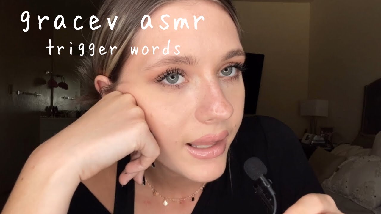 asmr gracev random/ assorted trigger words, tracing and hand movements - YouTube