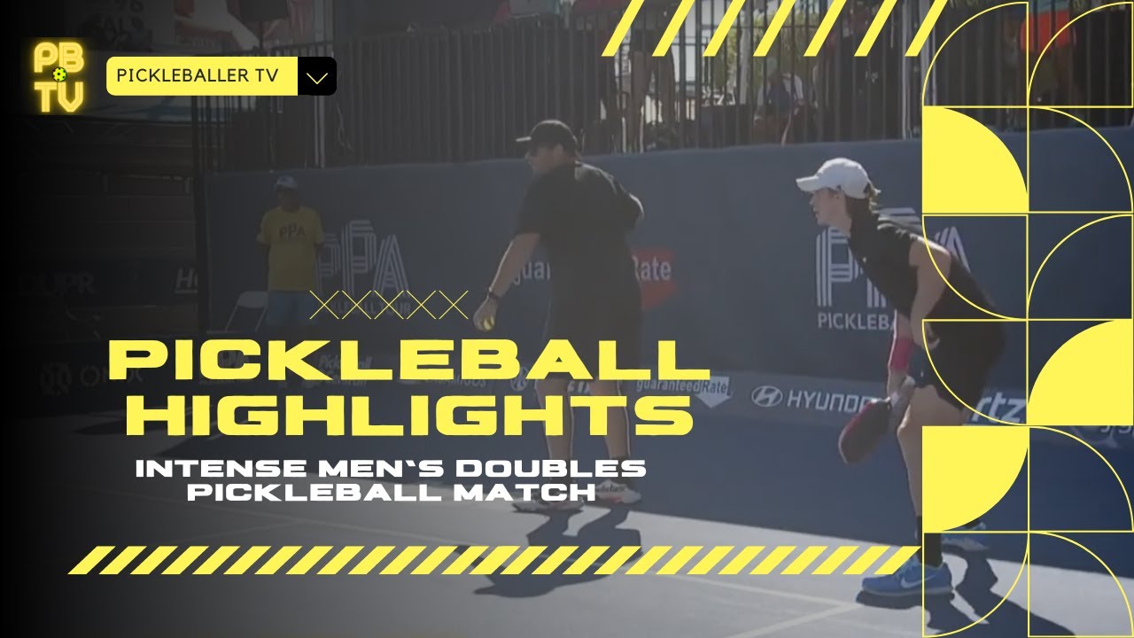 INTENSE MEN'S DOUBLES PICKLEBALL MATCH - YouTube