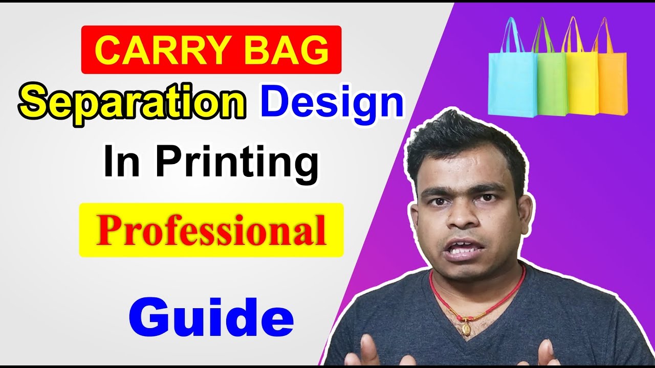 carry bag design separation in master print | carry bag printing design ...
