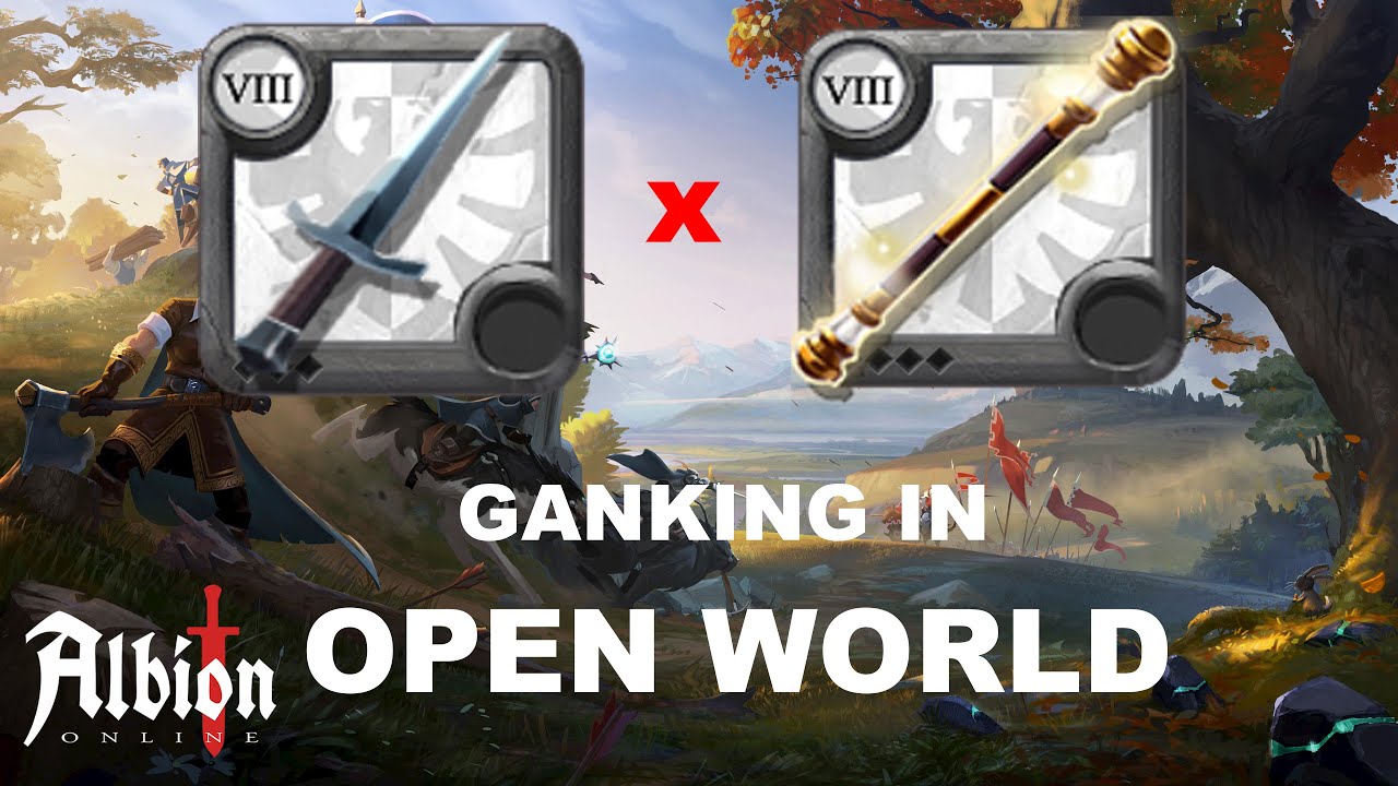 Albion Online GANKING IN OPEN WORLD #4 - YouTube