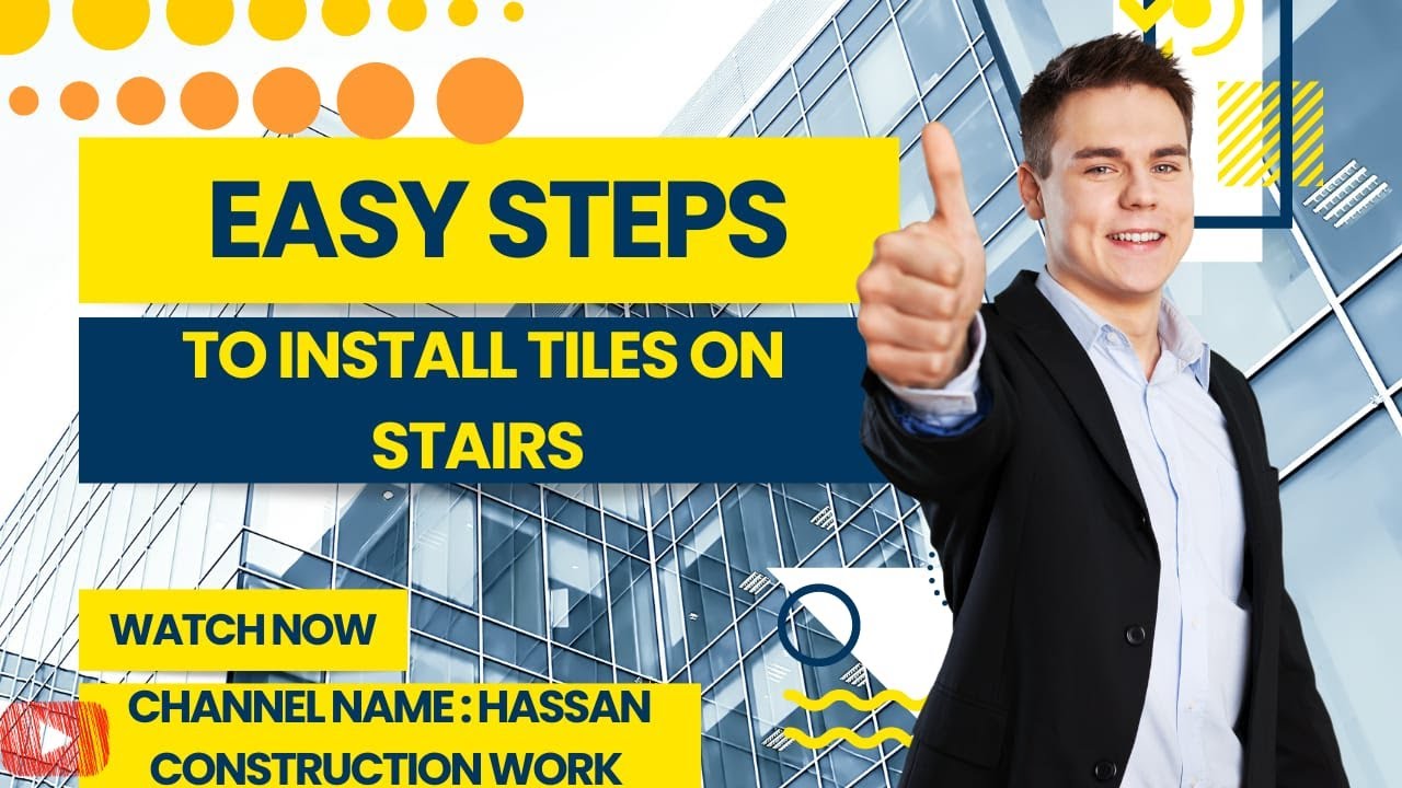 How to fitting stair tile process//Stair tile installation - YouTube