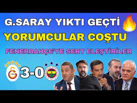 ⚡ DERBİDE YIKIM! 😱 Galatasaray 3-0 Fenerbahçe | Efsane Derbi Maçı Yorumları