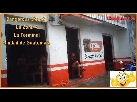 Street View of La Terminal de Buses Zona 4 Guatemala city streets # ...