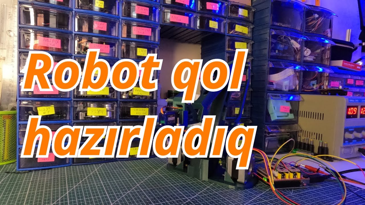 Arduino ilə robot qol hazırladım. - YouTube