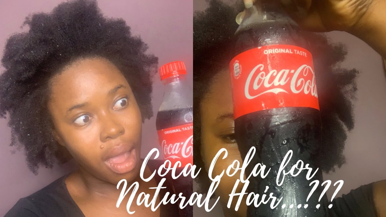 I RINSED MY 4C HAIR WITH COCA COLA And THIS HAPPENED 😱😱😳 #DIY #4chair ...