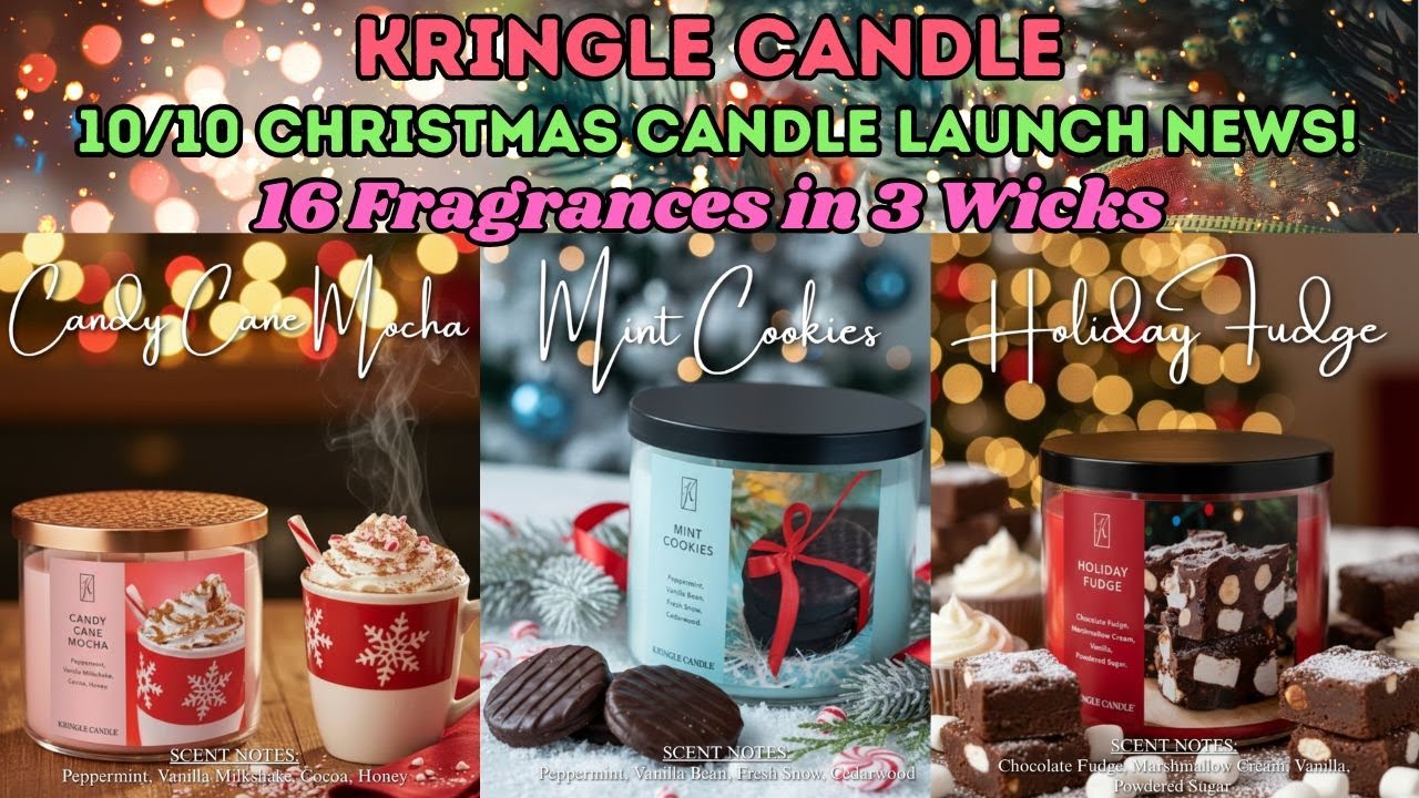 Kringle Candle 10/10 Christmas Candle Launch News! - YouTube