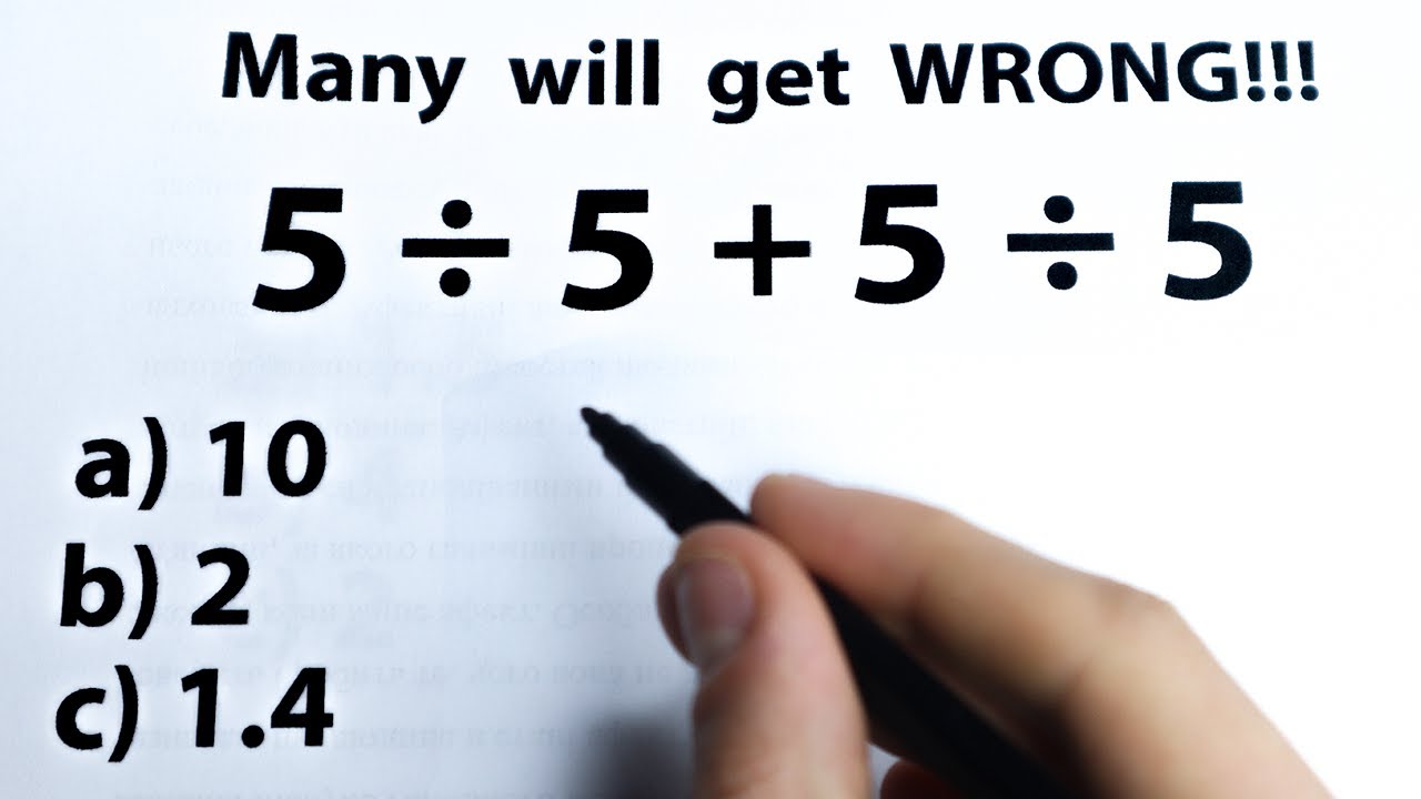 🚩Many DON’T know how to solve this BASIC Math Question🚩 - YouTube