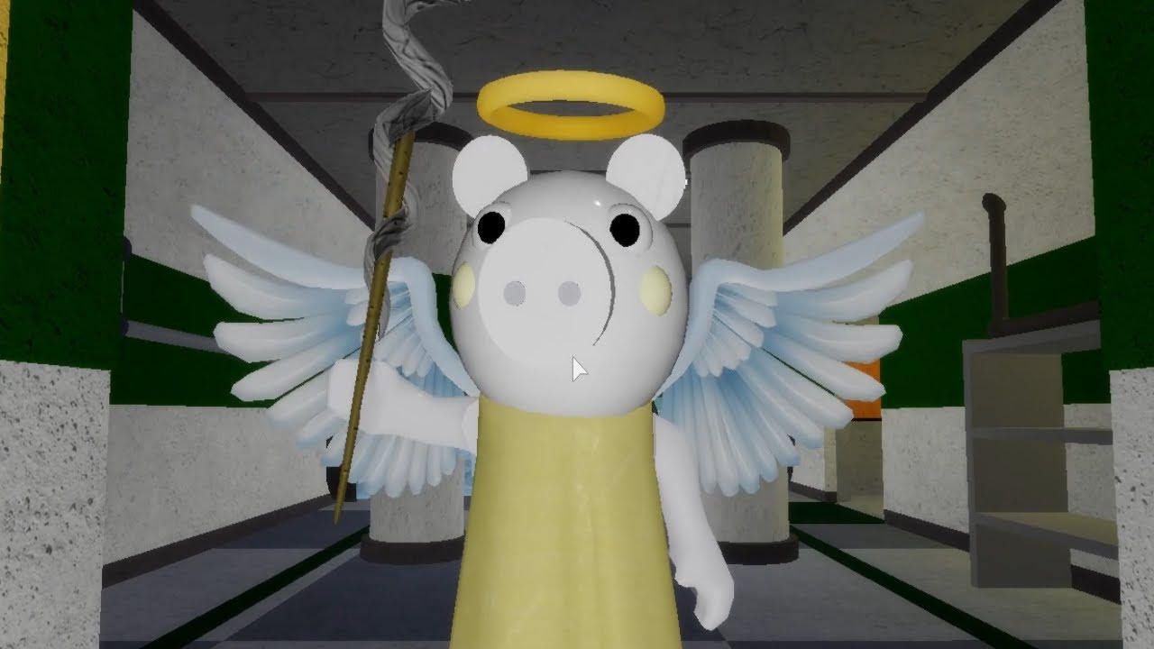 ROBLOX PIGGY ANGEL NON INFECTED JUMPSCARE - Roblox Piggy RolePlay - YouTube