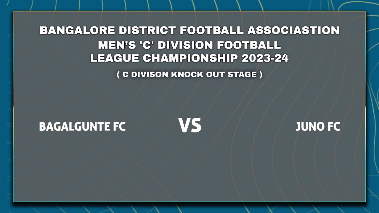 BDFA | SOUTH ZONE | 'C' DIVISION LEAGUE 2023-24 | KNOCKOUTS | Q1 ...