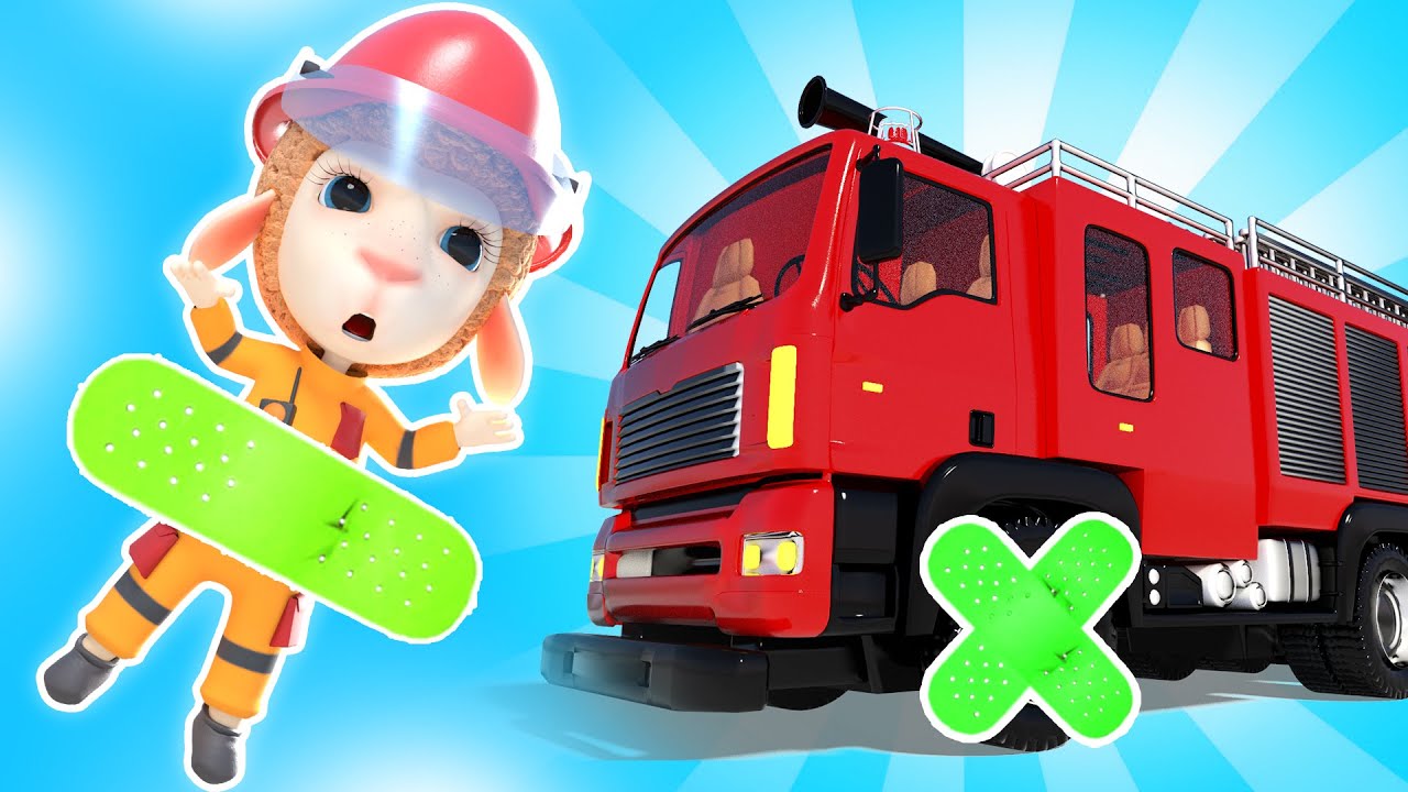 Be Brave Baby! Wheels On The Bus 🚓 🚑 🚒 Boo Boo Song 🤕 Baby Don't Cry ...