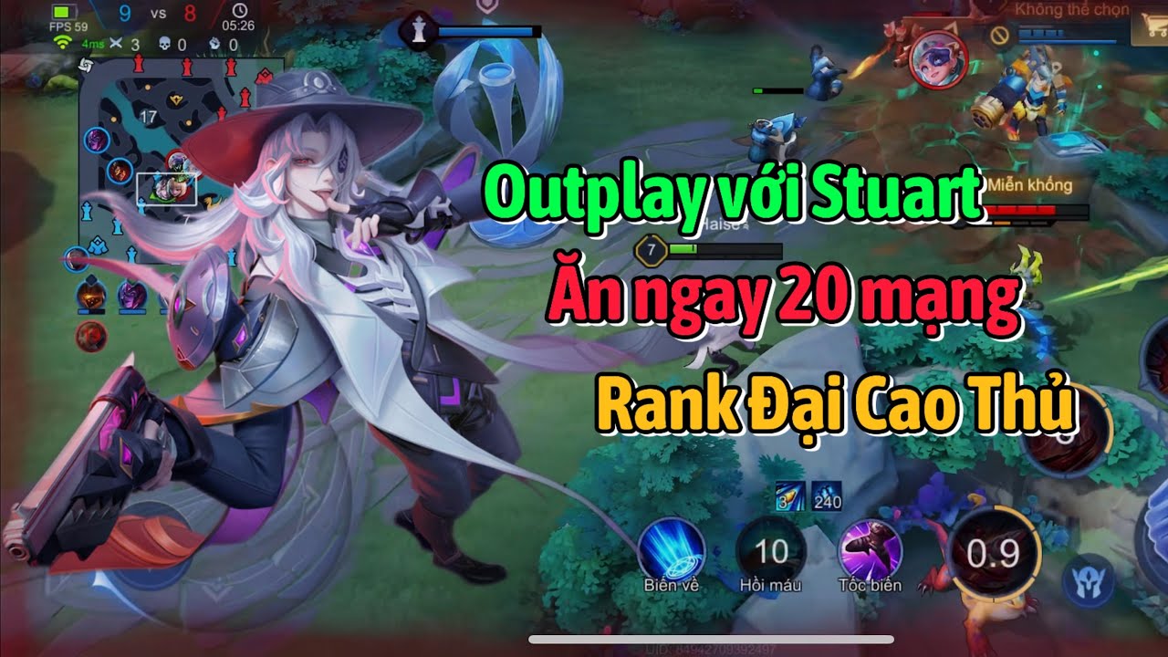 Lụm ngay 20 mạng ở Rank Đại Cao Thủ với vị tướng Stuart trong tay zRush ...