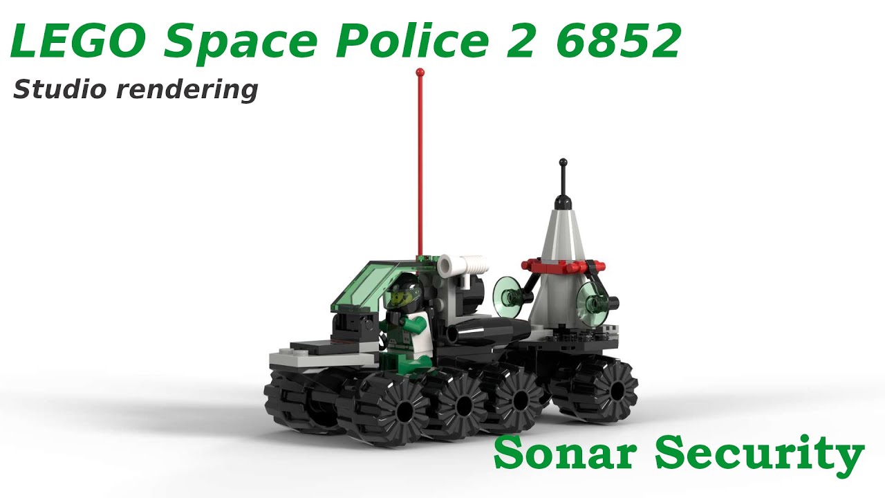 LEGO® Space Police 2 6852 Sonar Security #bricklinkstudio rendering ...